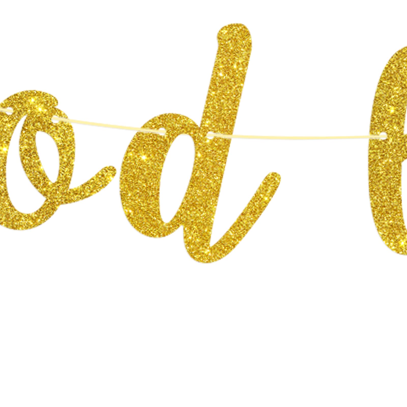 Dill-Dall Farewell Good Luck Banner, Farewell Banner, Going Away Party / Retirement / Graduation / Moving / Job Changing Party Decorations (Gold)