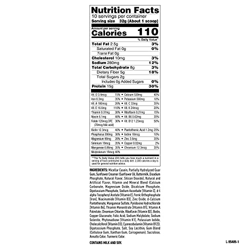 SlimFast Intermittent Fasting, Casein Protein Powder, Biotin with Vitamin & Mineral Bend, with Fiber, No Added Sugar, Snack Shake Mix- Vanilla Cupcake, 10 Servings (Pack of 2)