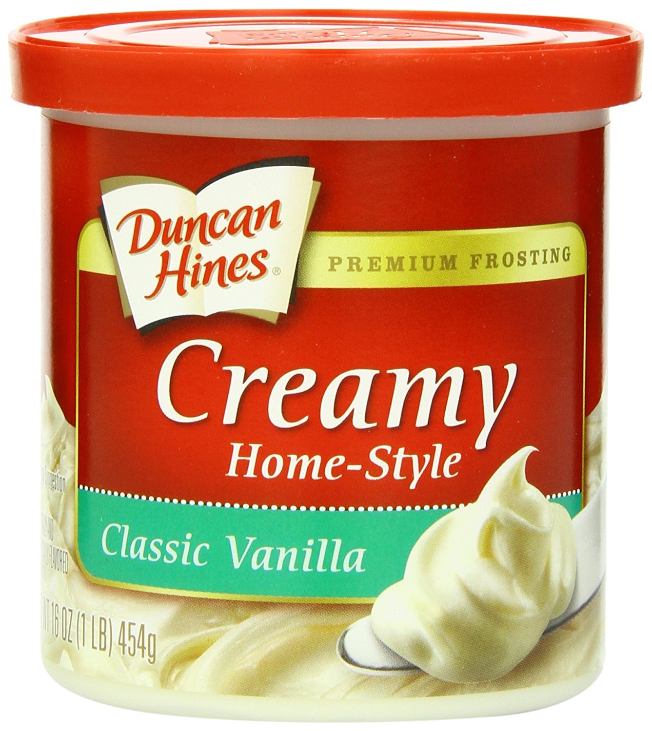 Duncan Hines Creamy Vanilla Flavored Frosting, 16 OZ Can of Dessert and Cake Frosting (8 Pack)