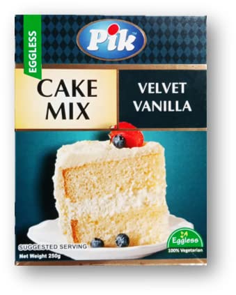 Pik Eggless Cake Mix - Velvet Vanilla 250g Unique
