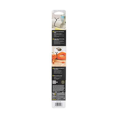 Nite Ize, Inc. GT24-01-2R3 Nite Ize Original Gear, Reusable Rubber, 24 Inch, 2-Pack, Black, Made in the USA Twist Tie, 24"-2 Pack