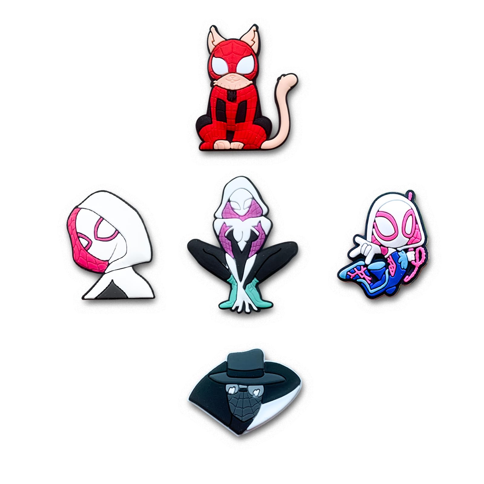 Zanerolan 25 40PCS Superhero Shoe Decoration Charms for Clog, Cartoon Hero Charms Accessories (25)