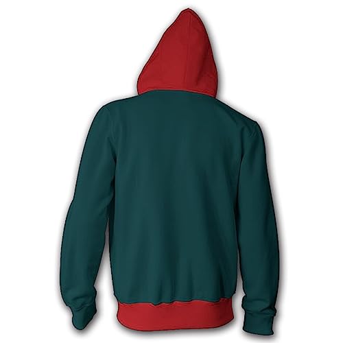 Groydbee Adult Into The Spider Verse Jacket for Miles Morales Costume Halloween Spider Cosplay 3D Printed Hoodie Hooded Sweatshirt (Miles, Medium)