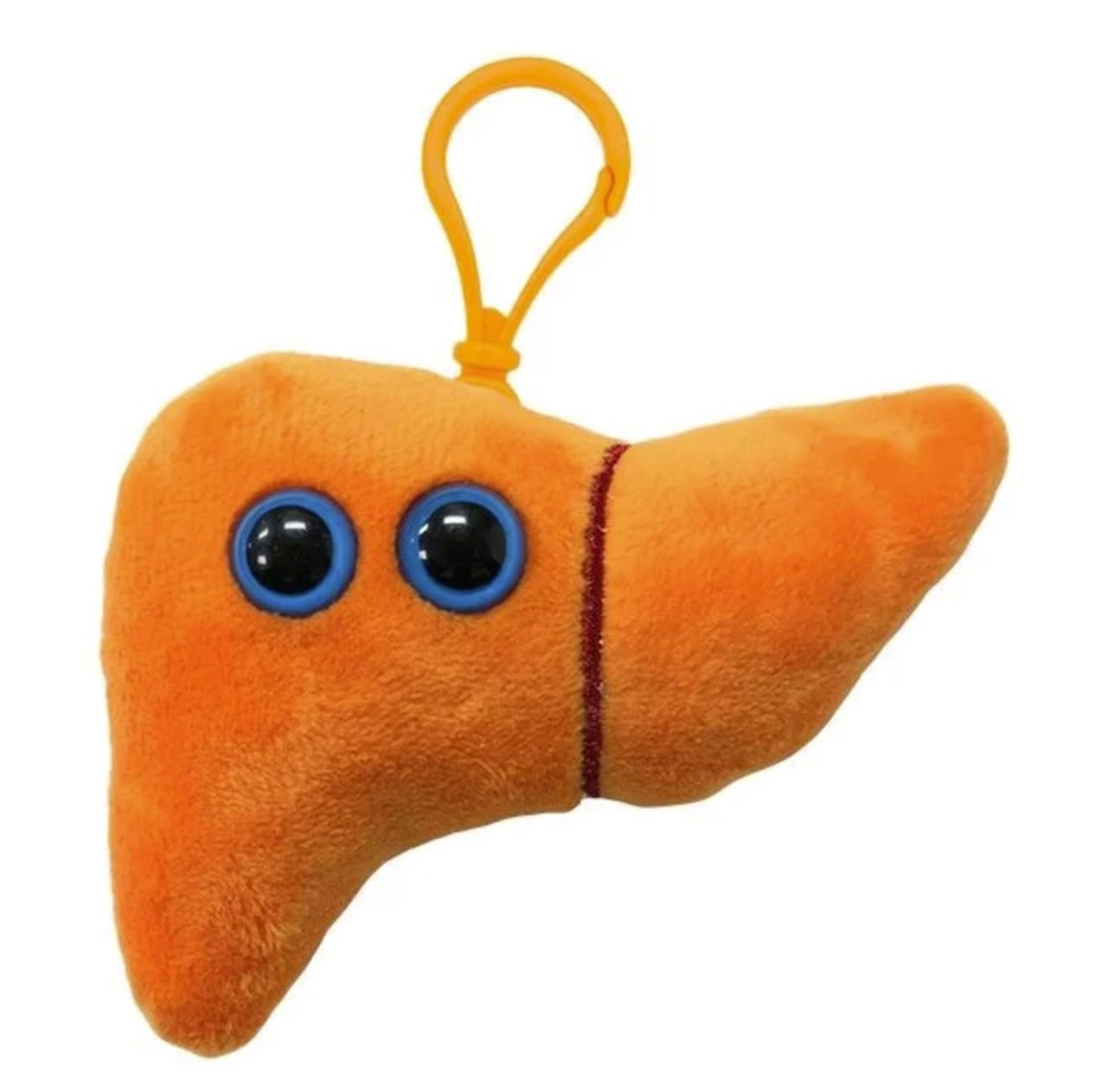 GIANTmicrobes Liver Plush Keychain β Anatomical Organ Toy, Get Well Gift for Post-Surgery or Illness, Unique Gift for Students, Educators, Doctors, Public Health Experts and Scientists