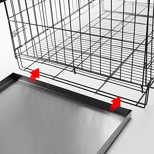 Confote 23.6"x17.6" Stainless Steel Replacement Tray for Dog Crate, Chew-Proof and Crack-Proof
