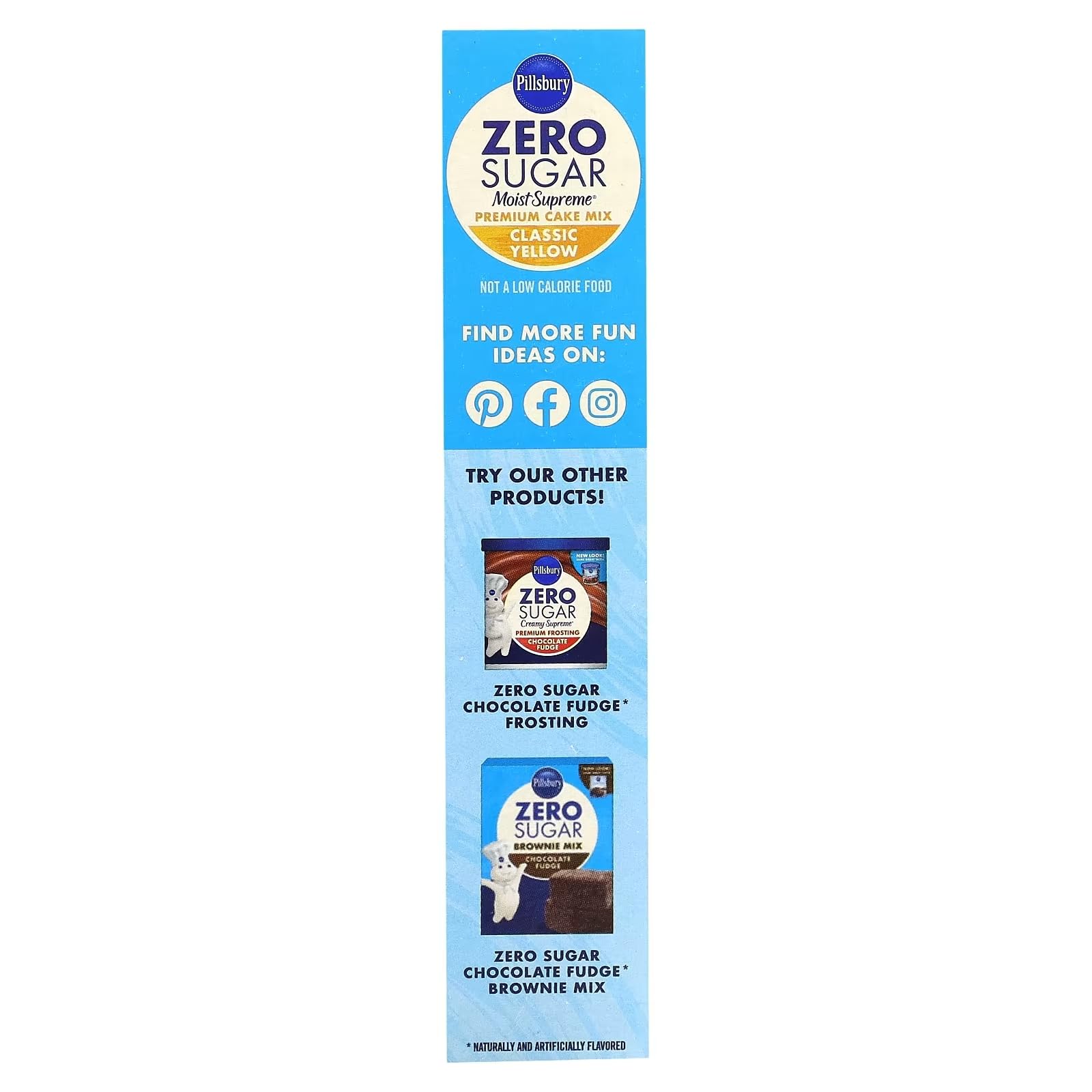 Pillsbury Moist Supreme Sugar Free Classic Yellow Premium Cake Mix (Pack of 2) by N/A [Foods]