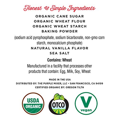 Miss Jones Baking Organic Yellow Cake and Cupcake Mix, Non-GMO, Vegan-Friendly, Moist and Fluffy: Vanilla (Pack of 6)