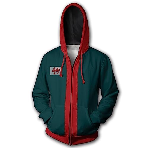 Groydbee Adult Into The Spider Verse Jacket for Miles Morales Costume Halloween Spider Cosplay 3D Printed Hoodie Hooded Sweatshirt (Miles, Medium)