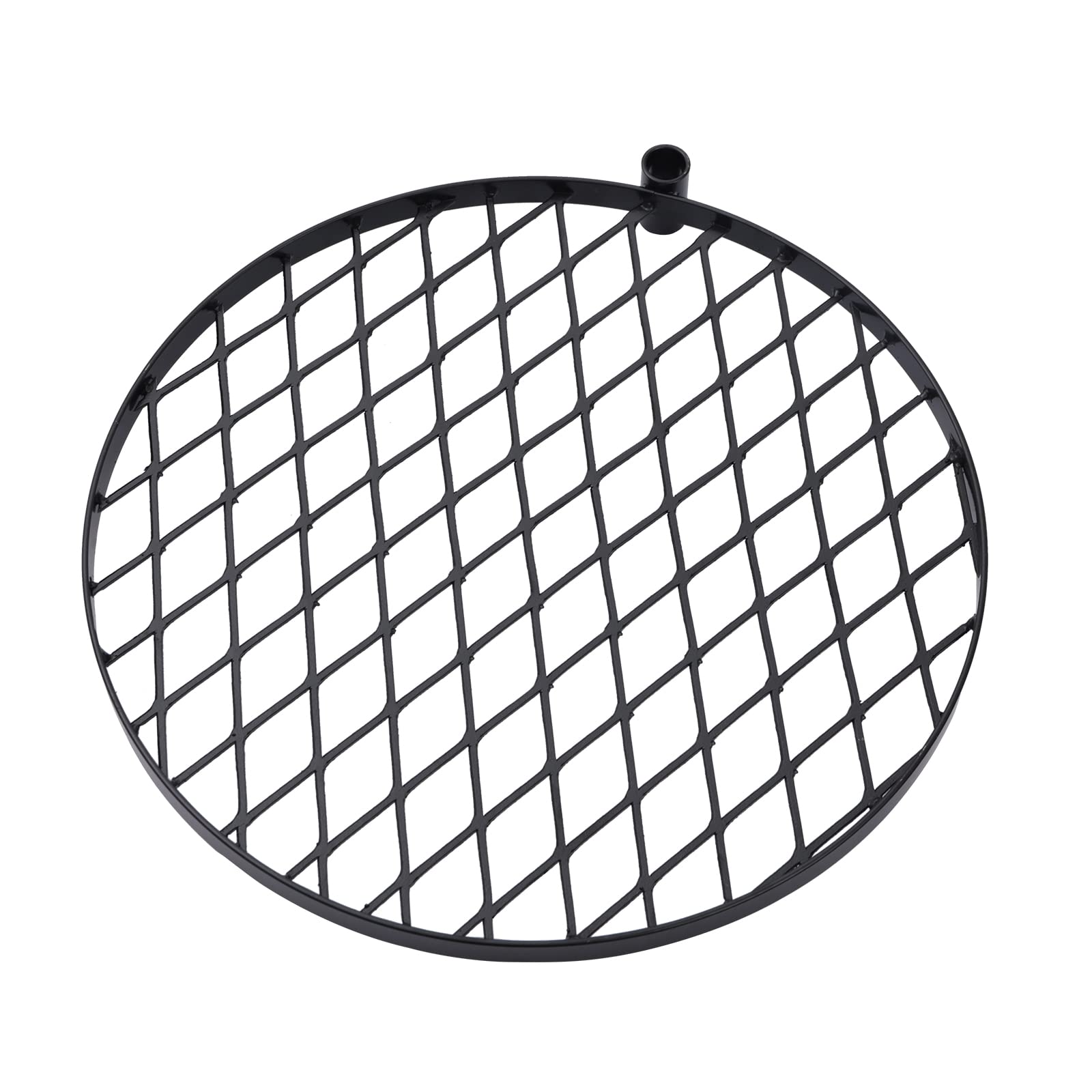 LINISHOP 2in1 Portable Campfire Grill Adjustable 360° Rotation Campfire Grill Fire Pit Grill Pan Rack BBQ Swivel Campfire Grill Charcoal Outdoor Camping Barbecue Tool Black New