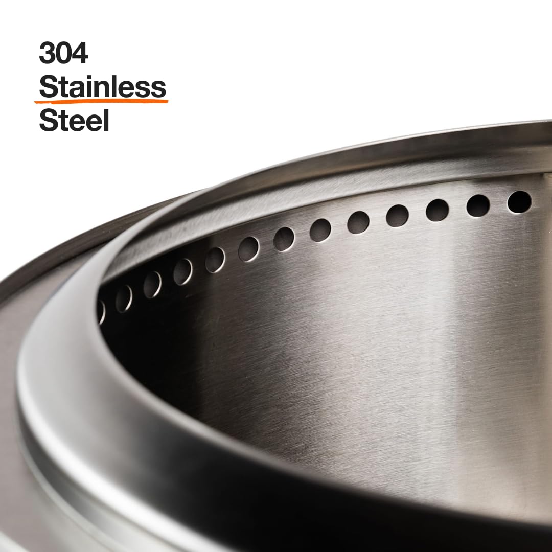 Solo Stove Bonfire Essential Bundle 2.0 | Incl. Smokeless Fire Pit, Stand, Lid, Camping Accessories, Portable for Wood Burning, Removable Ash Pan, Stainless Steel, H: 16.75in x Dia: 19.5in, 21.75lbs