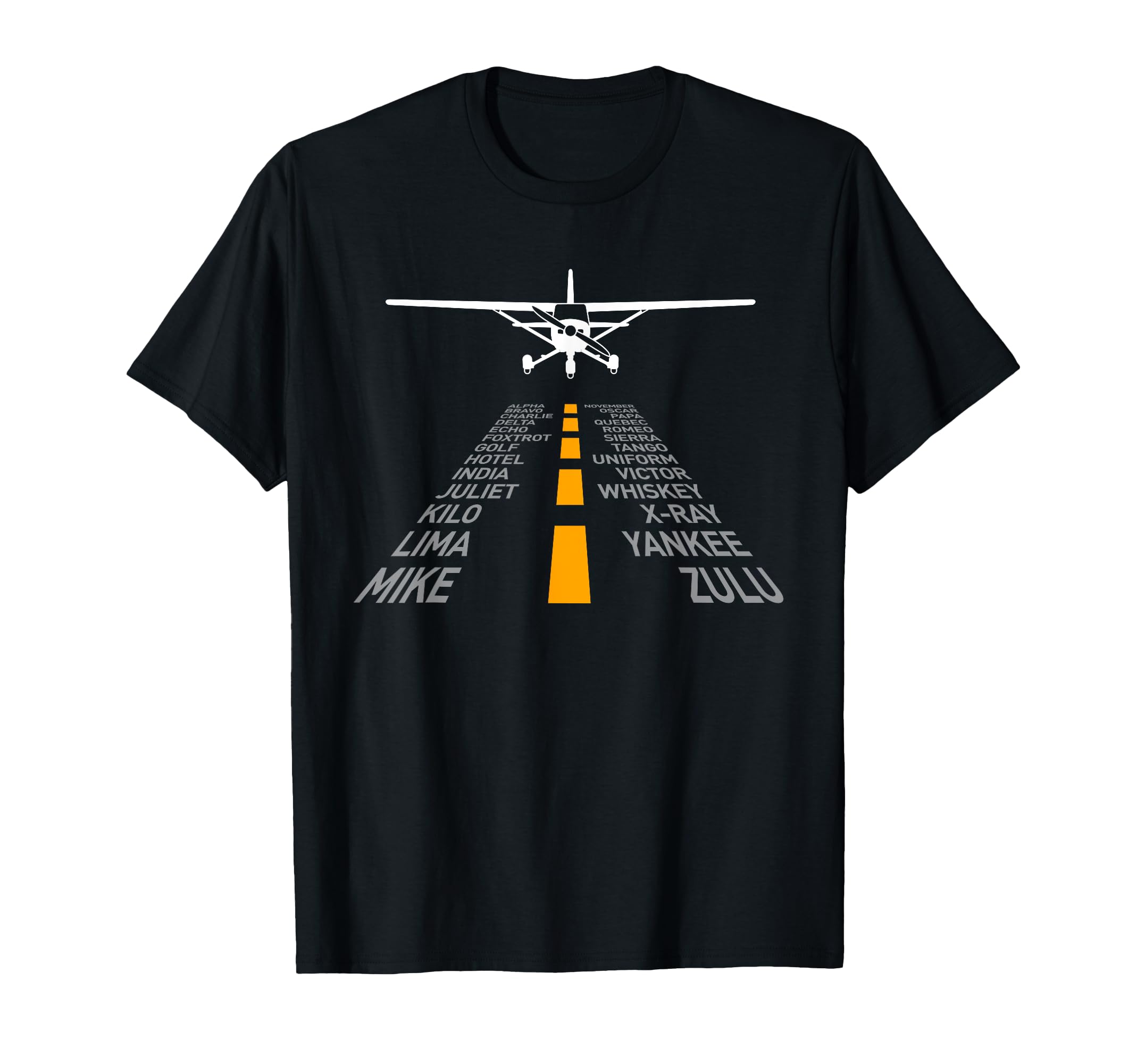 RC Plane Pilot Airport Runway Phonetic Alphabet Small Plane T-Shirt
