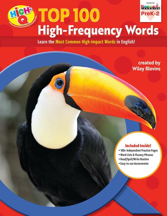 Top 100 High-Frequency Words Workbook | Teaching Methods & Materials | Learn Most Common High-Impact Words in English | Reading Age 4-8 | Grade Level PreK-2 | Newmark Learning (Hi-Q)