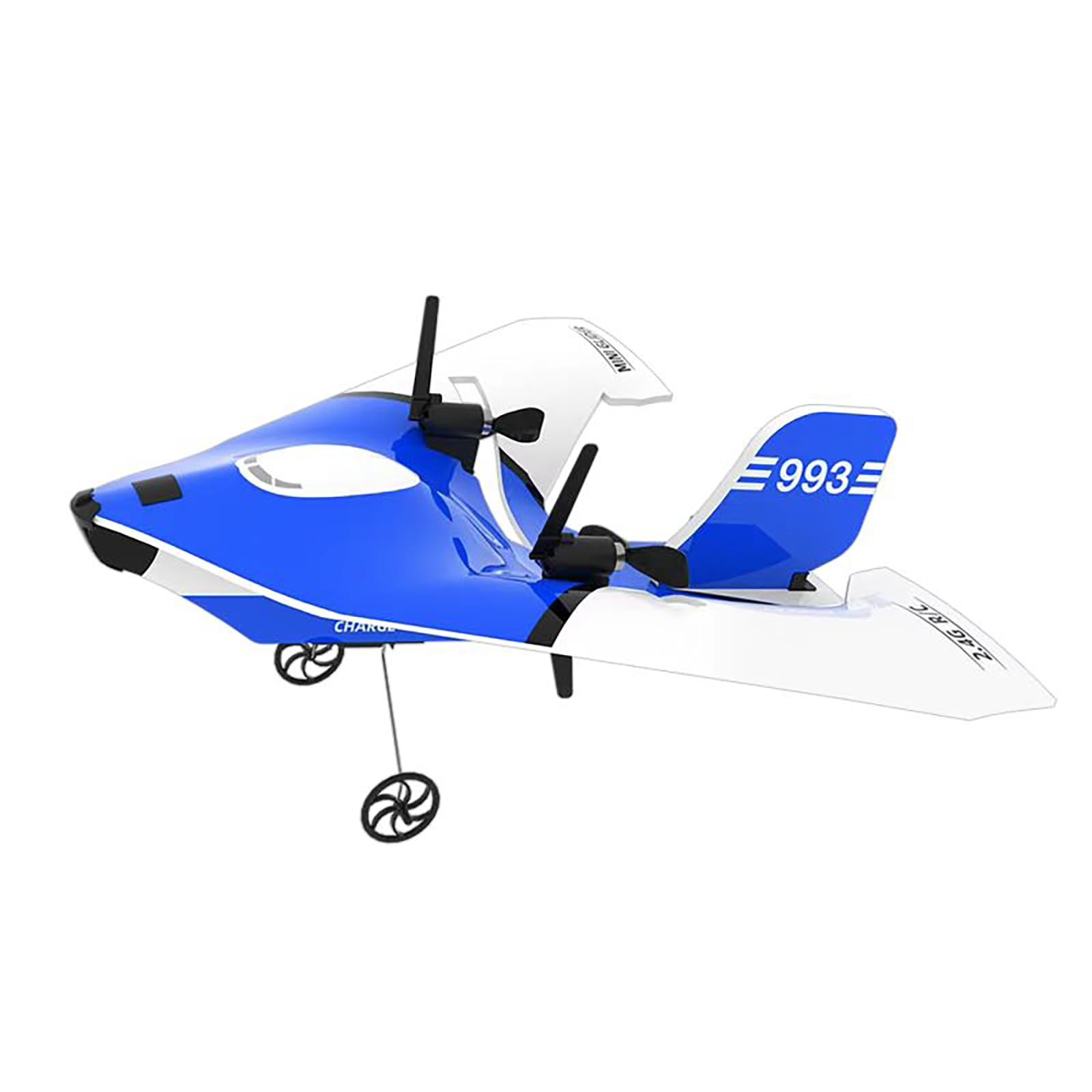 QI XING QX 2 CH Remote Control Airplane, 2.4Gh RC Airplane with Light Strip, RC Plane Ready to Fly, Easy to Fly RC Plane for Kids & Beginner,2023 You can Fly Any time Any Place (Blue)