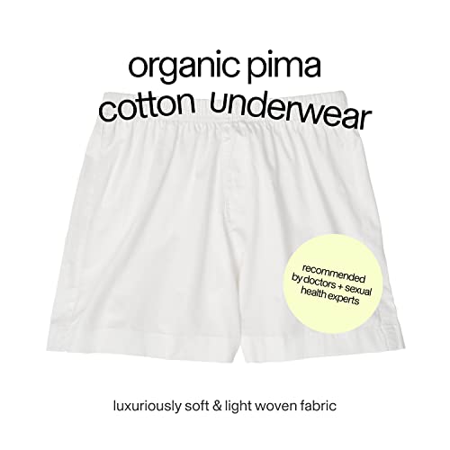 ODDO BODY 100% Organic Pima Cotton Underwear Woven Boxer (Juniper, S)