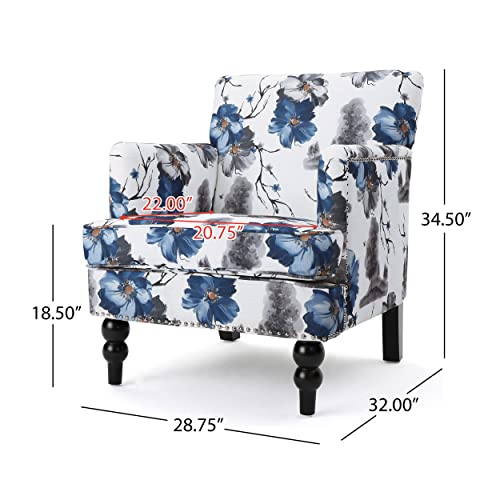 Christopher Knight Home Boaz Fabric Club Chair - Floral Print
