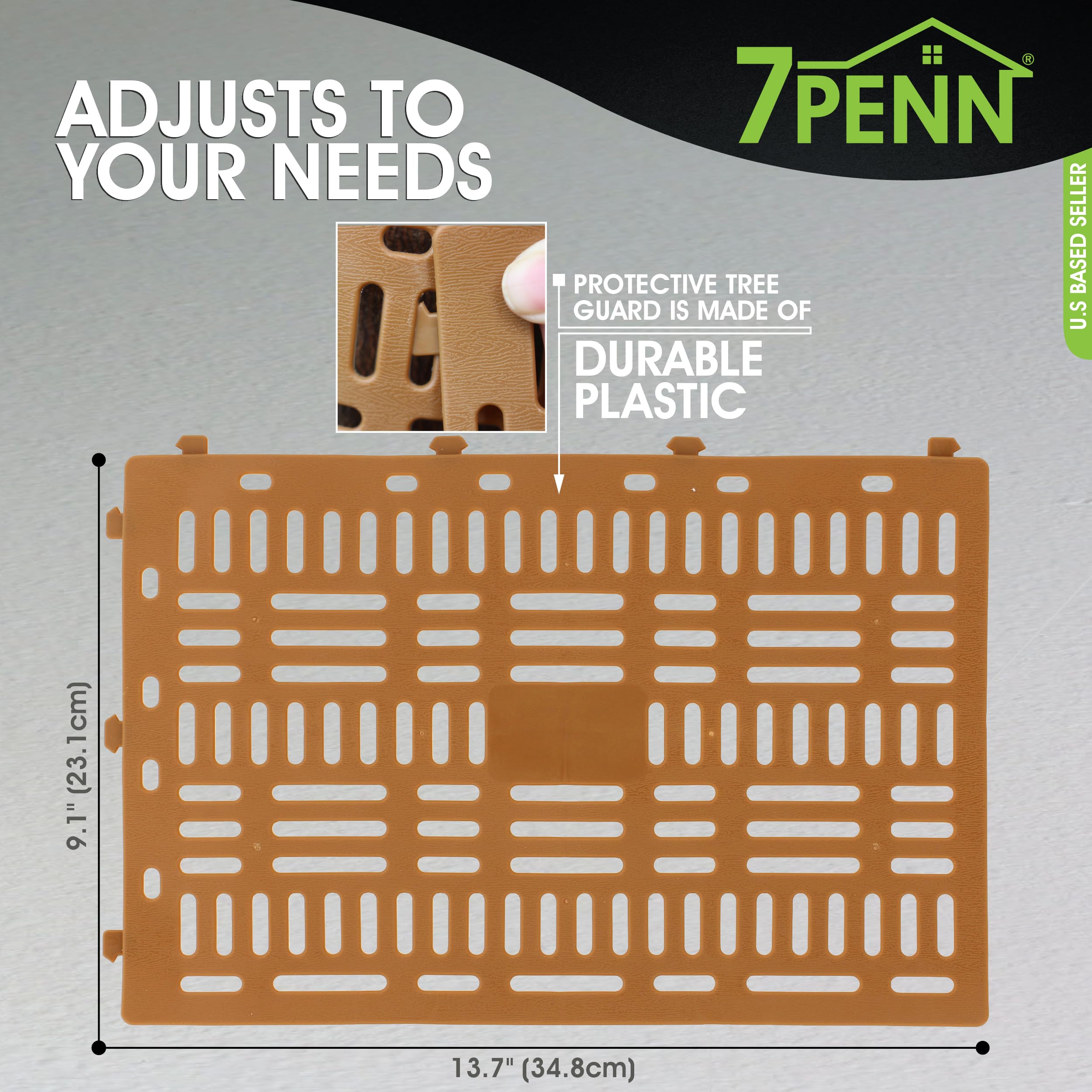 7Penn Tree Trunk Protector Guard - 10pk Plant Protector 13.7 x 9.1in Fruit Tree Fence to Help Shield Trees and Plants