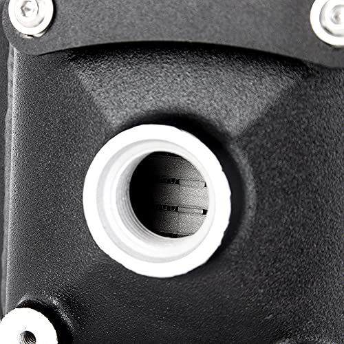Mishimoto MMINT-A2W-SPR-2 Universal Air-to-Water Intercooler, Single-Pass Coolant Flow 1000HP Opposite Side Inlet/Outlet