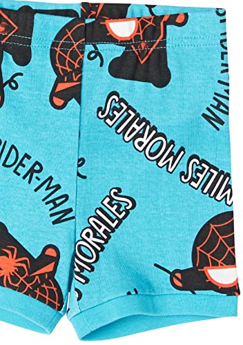 Amazon Essentials Disney | Marvel | Star Wars Boys' Pajama Set (Previously Spotted Zebra), Pack of 2, Marvel Miles Morales, 12