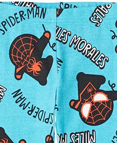 Amazon Essentials Disney | Marvel | Star Wars Boys' Pajama Set (Previously Spotted Zebra), Pack of 2, Marvel Miles Morales, 12