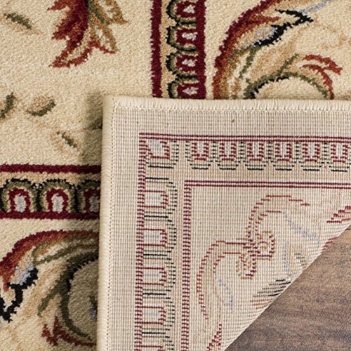 SAFAVIEH Lyndhurst Collection 10' x 14' Ivory / Ivory LNH322A Traditional Oriental Scroll Non-Shedding Living Room Bedroom Dining Home Office Area Rug