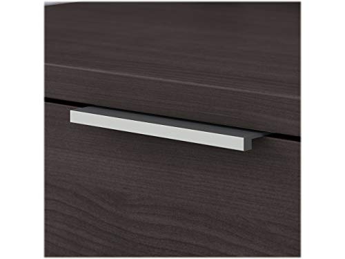 Bush Business Furniture Jamestown L Shaped Desk with Drawers, 60W, Storm Gray