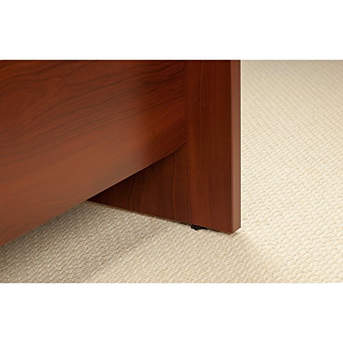 Bush Business Furniture Series C Elite 60W x 43D Right Hand Bowfront Desk Shell with 36W Return in Hansen Cherry
