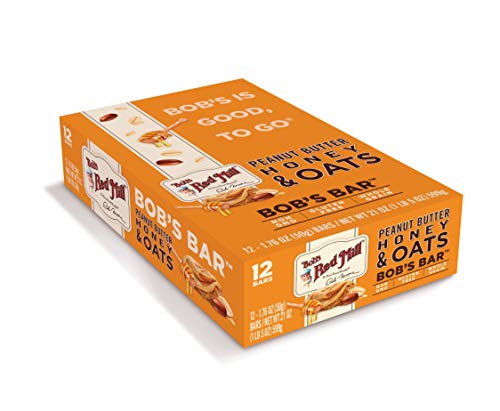 Bob's Red Mill Peanut Butter Honey & Oat Bob's Bars, 1.76 Ounce (Pack of 12)