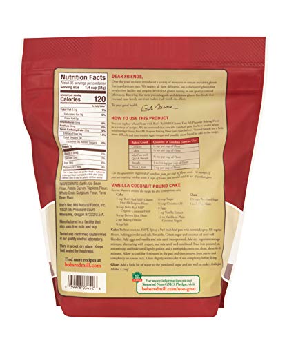 Bob's Red Mill Gluten Free All Purpose Baking Flour, 44-ounce (Pack of 4)