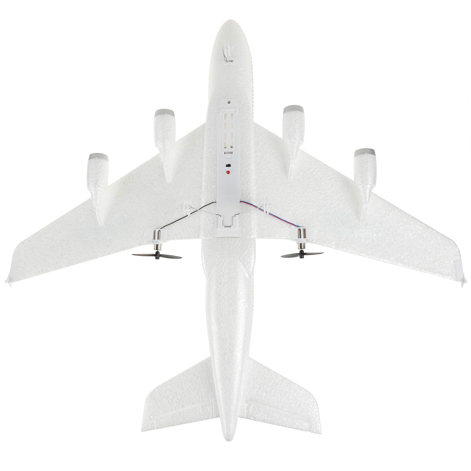 OTTCCTOY RC Plane Remote Control Airplane 2.4Ghz DIY 2 Channels Remote Control Airplane Built in 6-Axis Gyro, A380 RC Aircraft for Kids EPP Foam Glider for Beginner