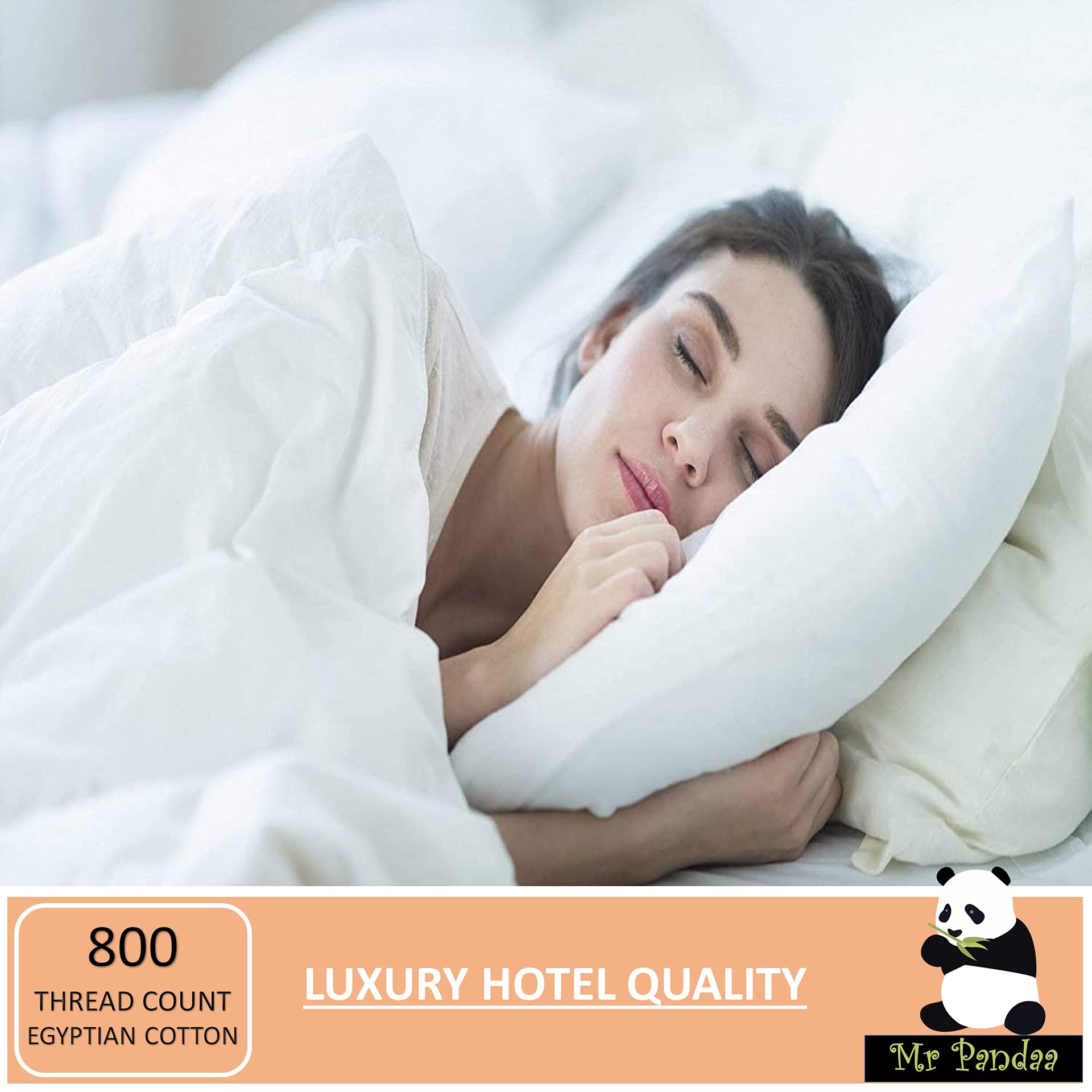 800-Thread-Count, Pure 100% Egyptian Cotton - King Sheet Set- 4 PC Bedsheet, Sateen Weave Premium Bed Sheets, Fits mattresses Upto 10” Deep Pocket (King, Dark Grey)