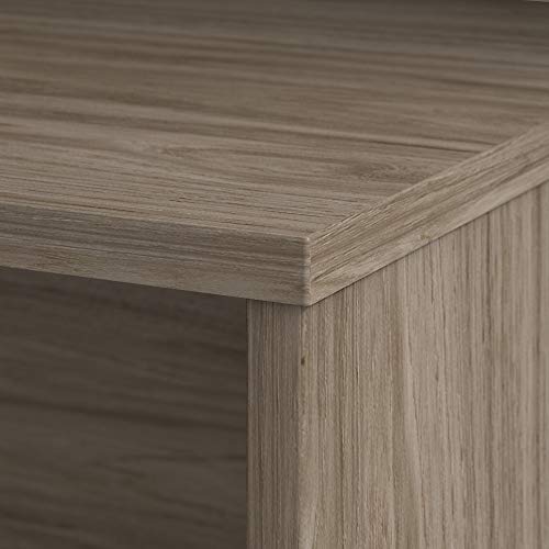 Bush Business Furniture Studio C L Shaped Desk with 42W Return, 60W x 24D, Modern Hickory