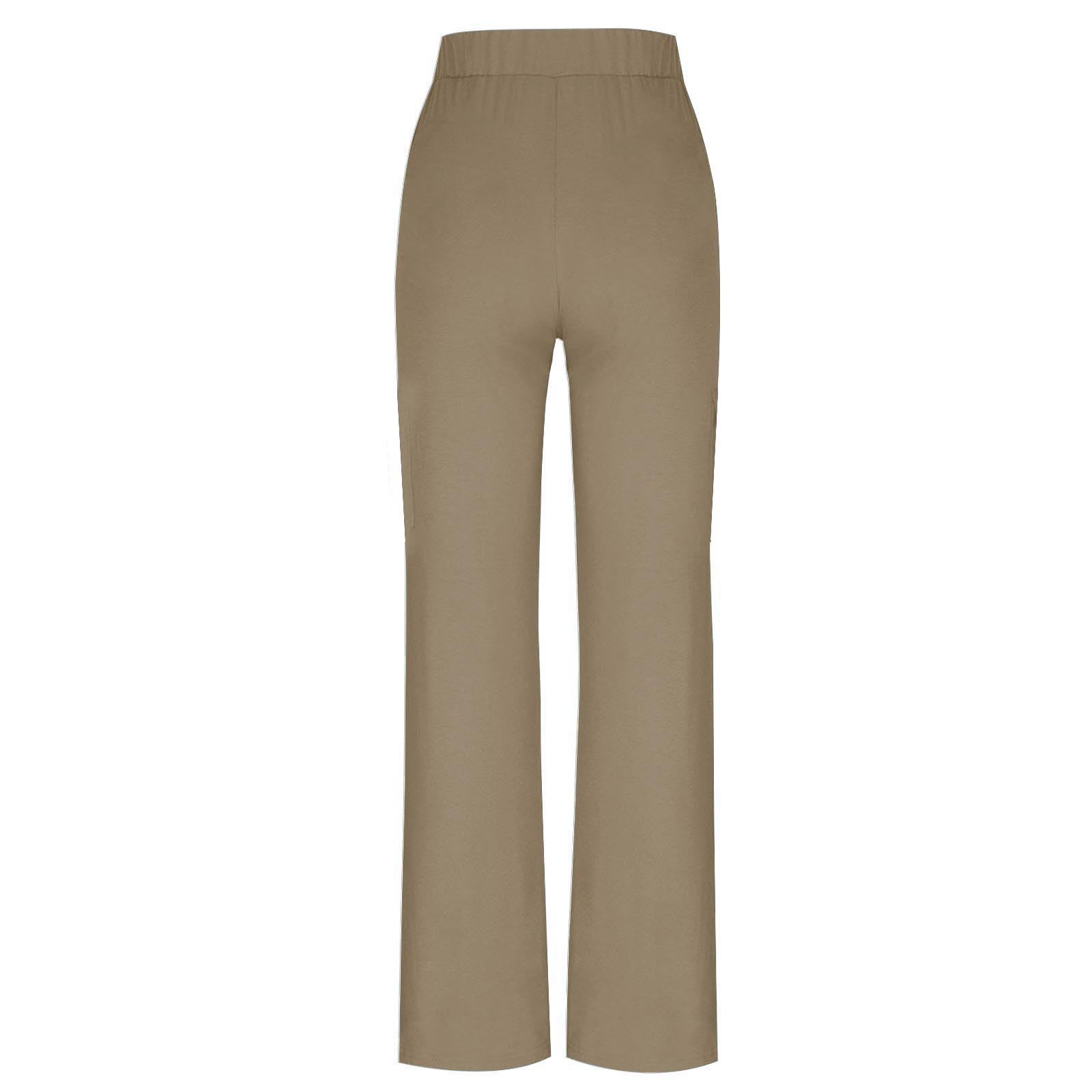 Sales Today Clearance Sweatpants for Women Wide Leg Cargo Pants High Rise Yoga Leggings with Pockets Plus Size Y2K Drawstring Straight Leg Pants Today 2024