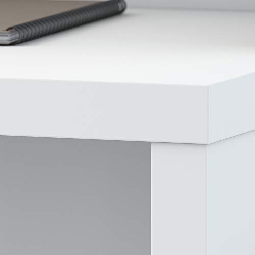 Bush Business Furniture Echo Bow Front Desk, 60W, Pure White