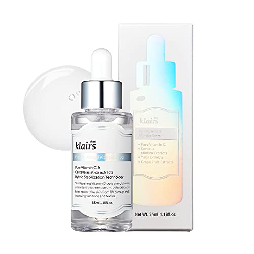 dear, klairs Freshly Juiced Vitamin Drop, 5% Hypoallergenic pure vitamin C serum, 35ml, 1.18oz | a potent skin rejuvenator