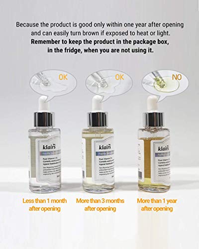 dear, klairs Freshly Juiced Vitamin Drop, 5% Hypoallergenic pure vitamin C serum, 35ml, 1.18oz | a potent skin rejuvenator