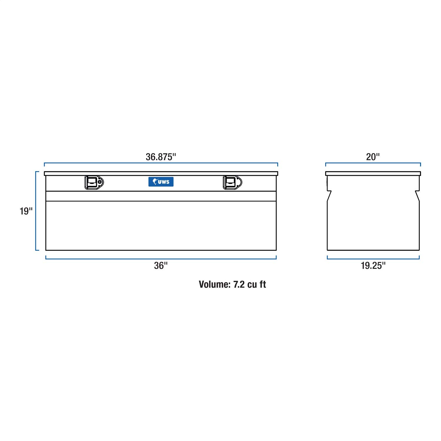 UWS TBC36 36" Standard Chest for Truck Box