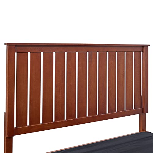 Decoro Walnut Color Wood Bed, Cal King
