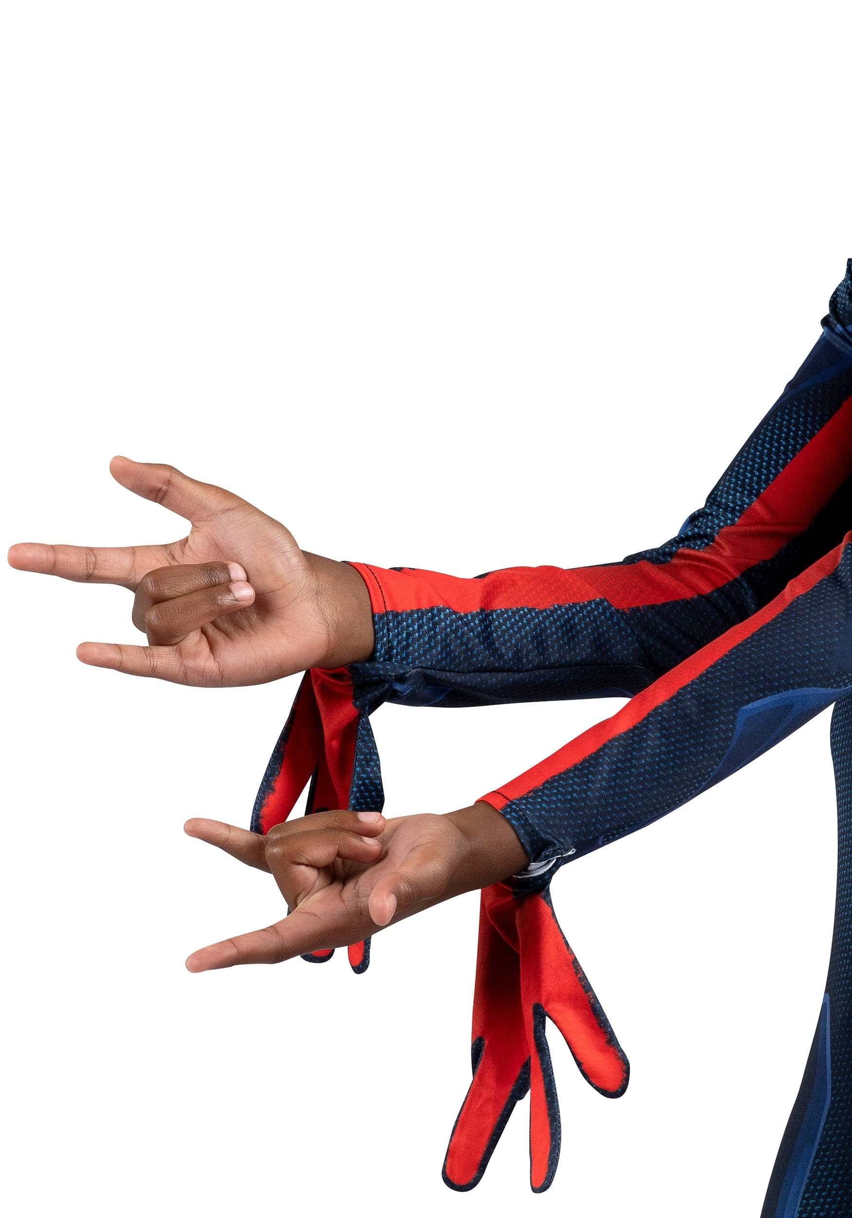 Marvel Kid's Classic Spider-Man Miles Morales Zentai Suit, Spiderman Costume for Halloween Small Blue