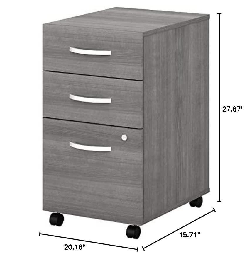 Bush Business Furniture Studio C File Cabinet, Platinum Gray
