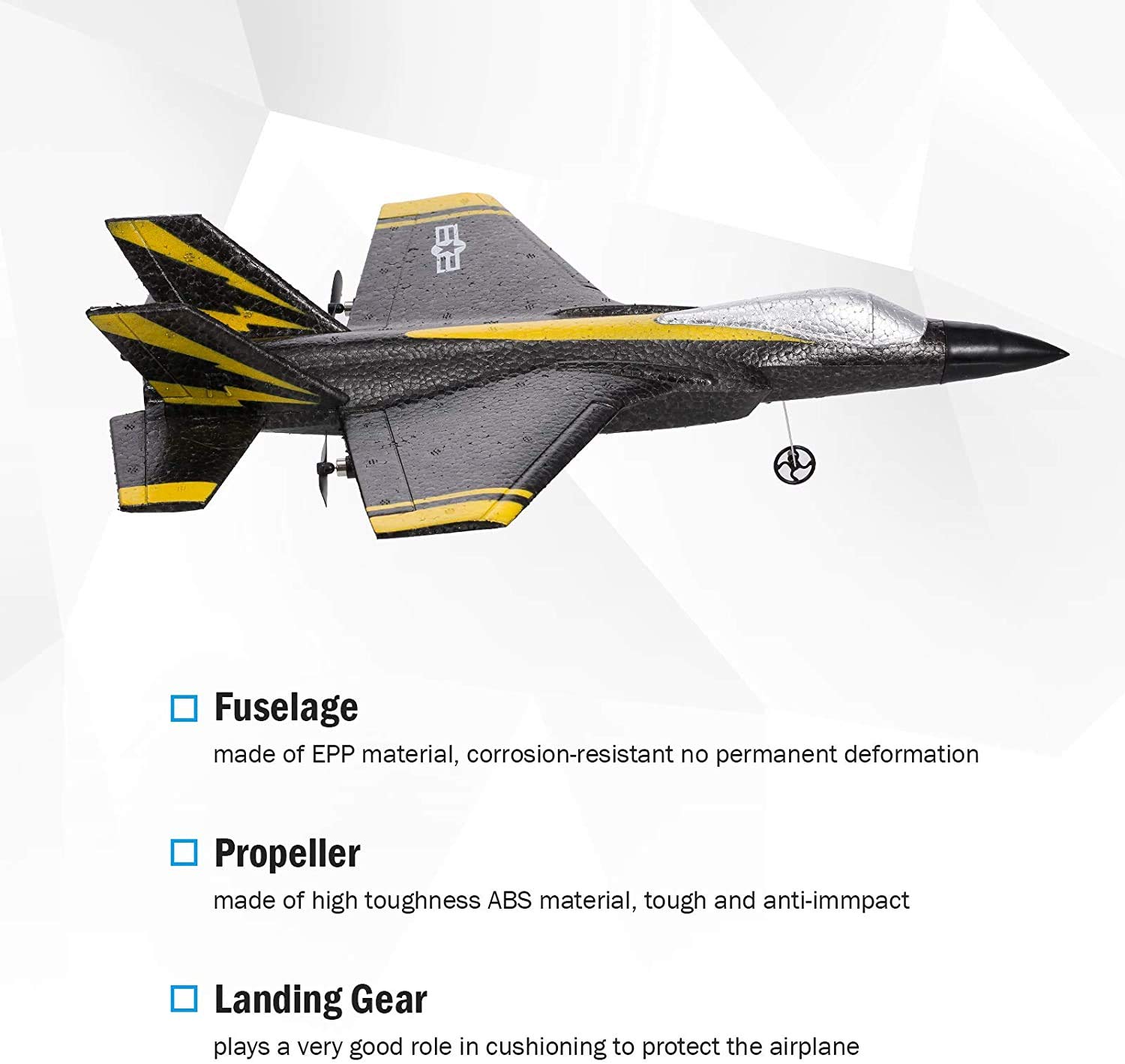 QT RC Airplane, 2 Channel RC Plane, 2.4Ghz Remote Control Airplane, Ready to Fly Foam Glider with 3 Axis Gyro, Fixed Wing Aircraft Toys for Beginners, Kids and Adults
