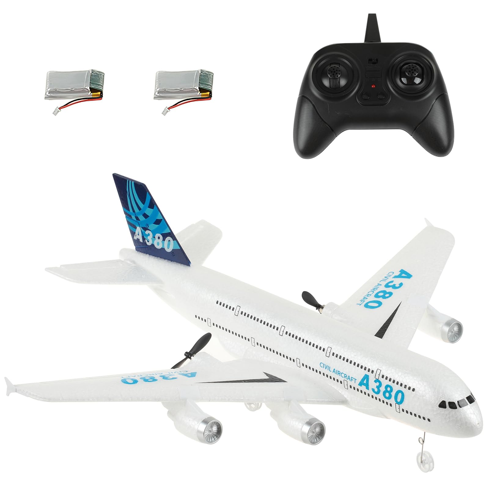 Fistone Remote Control Airplane, RC Plane Ready to Fly, 2.4G 3 Channel RC Aircraft Builted in 6-Axis Gyro, Durable EPP Foam RC Plane, Easy to Fly RC Fighter for Beginner Kids Adults