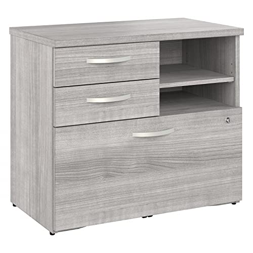 Bush Business Furniture Hybrid Office-Furniture, Platinum Gray