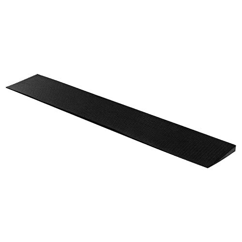 CINNYE 0.8'' Rise Solid Rubber Wheelchair Ramp,Threshold Ramp Used for Thresholds,Doorways and Bathroom (High:0.8 Inch(Pack of 1))