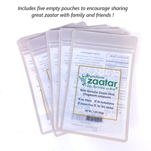 Zaatar Bulk & Share Size by Tyme Foods (2.2 LB/ 1 KG) - Organic, Filler-Free, Gluten-Free Zaatar Spice Blend