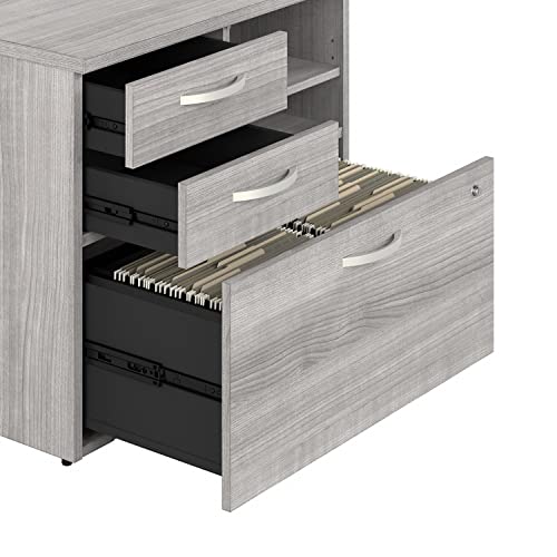 Bush Business Furniture Hybrid Office-Furniture, Platinum Gray