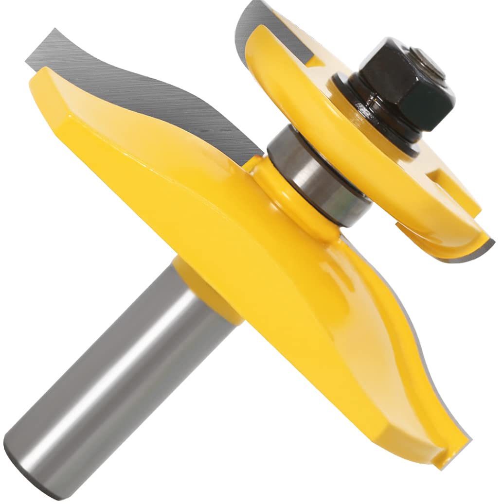 3 PCS Router Bit Set, 1/2-Inch Shank Round Over Raised Panel Cabinet Ogee Door Rail and Stile Router Bits, Woodworking Wood Cutter