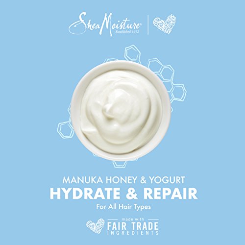 SheaMoisture Hydrate & Repair conditioner For Damaged Hair Manuka Honey & Yogurt Shea Butter Shampoo and Conditioner 13oz