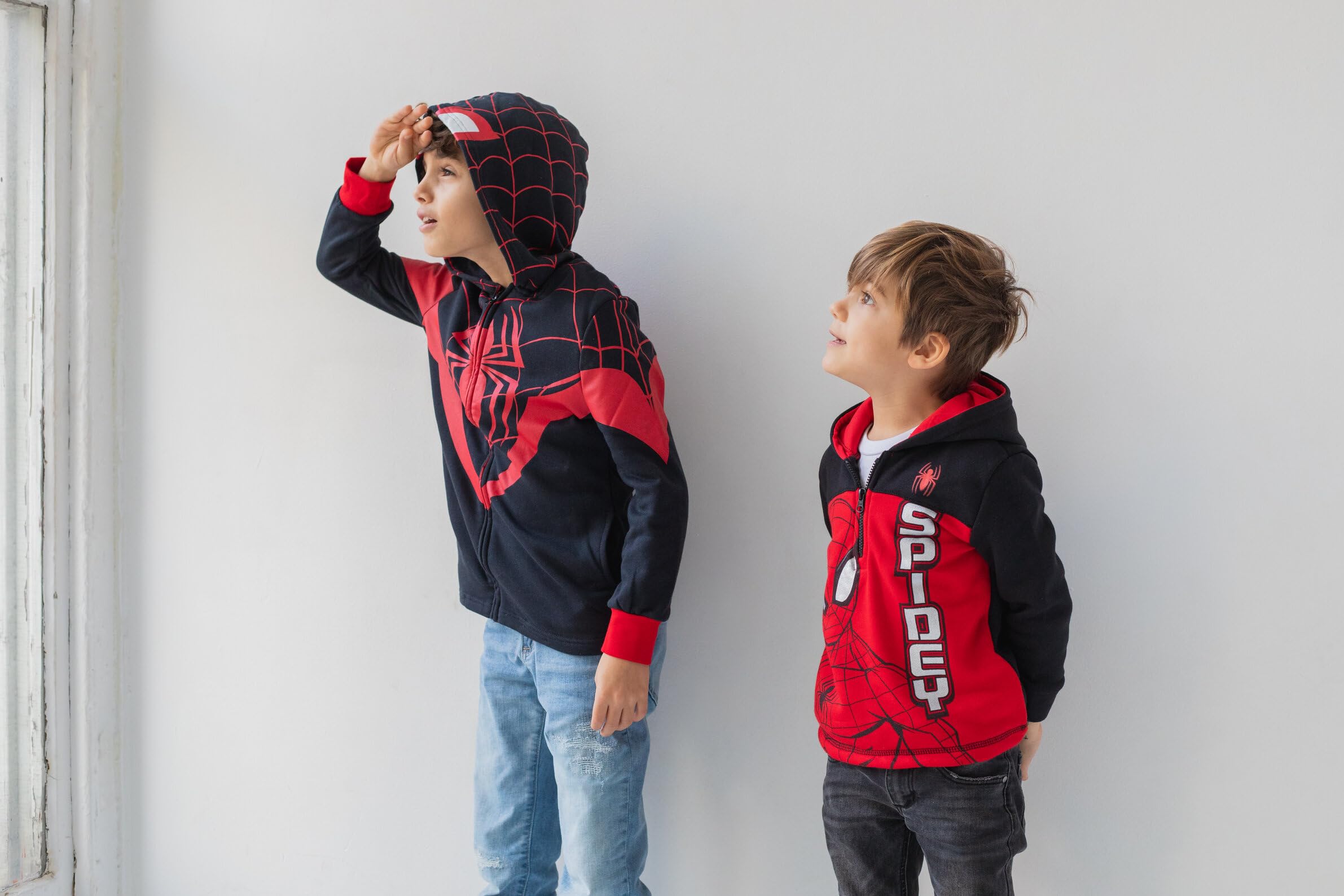 Marvel Spider-Man Miles Morales Toddler Boys Zip Up Hoodie Spiderverse 5T