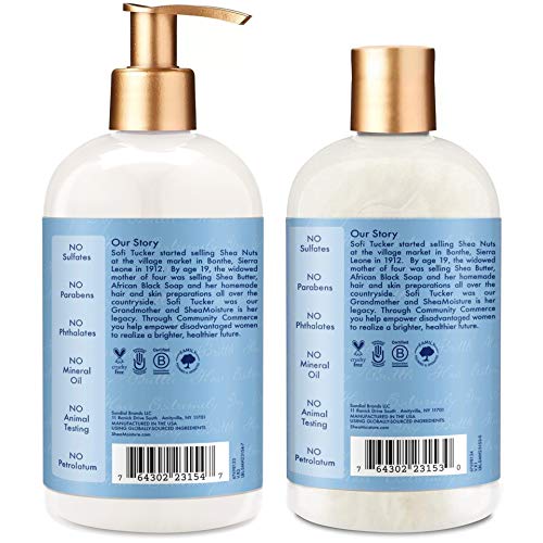 SheaMoisture Hydrate & Repair conditioner For Damaged Hair Manuka Honey & Yogurt Shea Butter Shampoo and Conditioner 13oz