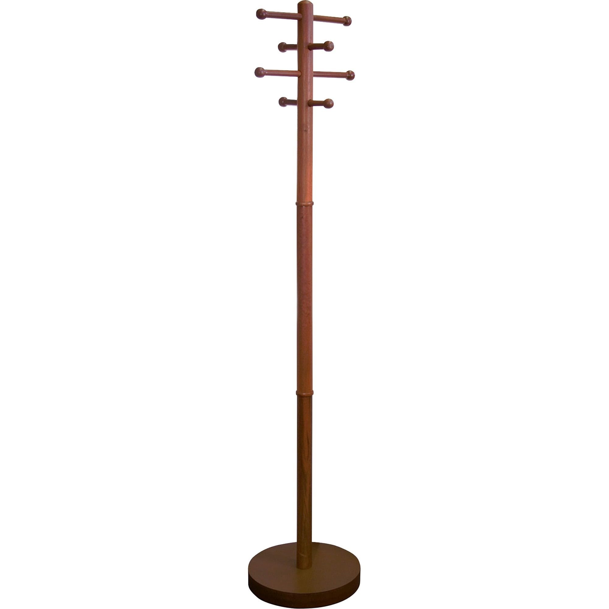 Advantus Wood Coat Tree, 68 Inches, Cherry (40808)